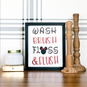 Hand Crafted | Other | Kids Bathroom Disney Signs | Poshmark